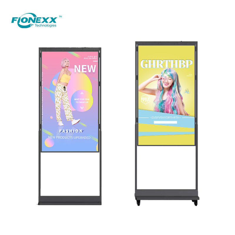 Ultra High Brightness 55inch Free Standing LCD Window Displays