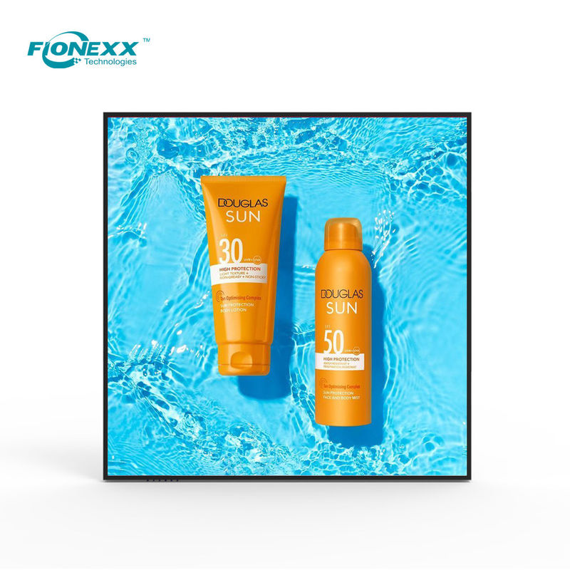 Wall Mounted Signage LCD Display 59.8inch Size Square digital screen ...