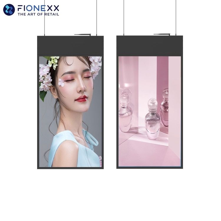 Ceiling Mounted Digital Signage Double Sided LCD Window Display for ...