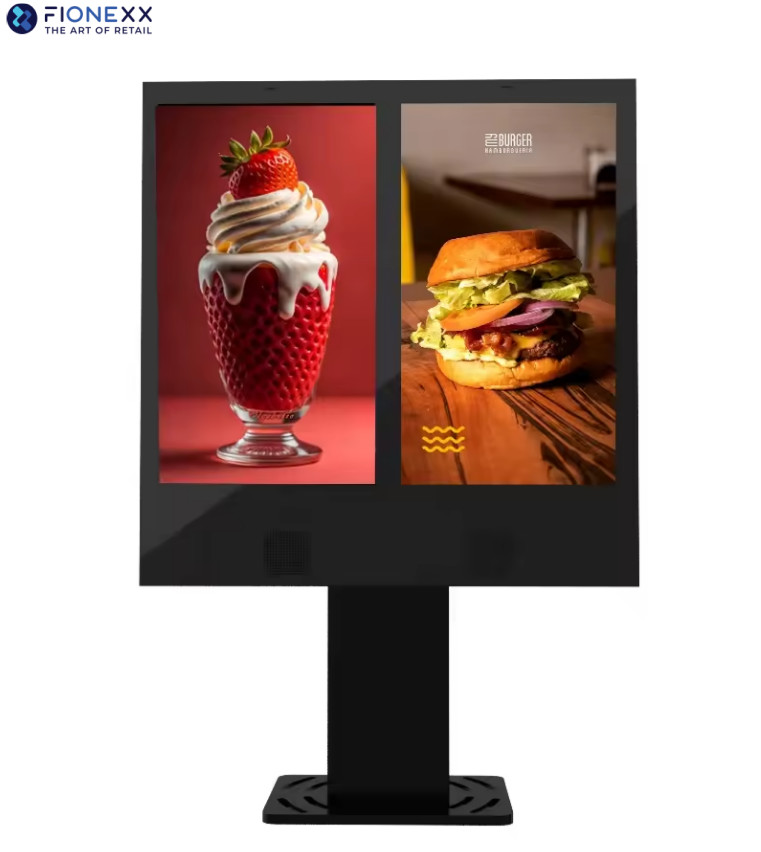 Floor Stand Digital Signage Drive-Thru WiFi LCD Fast Food Marketing ...