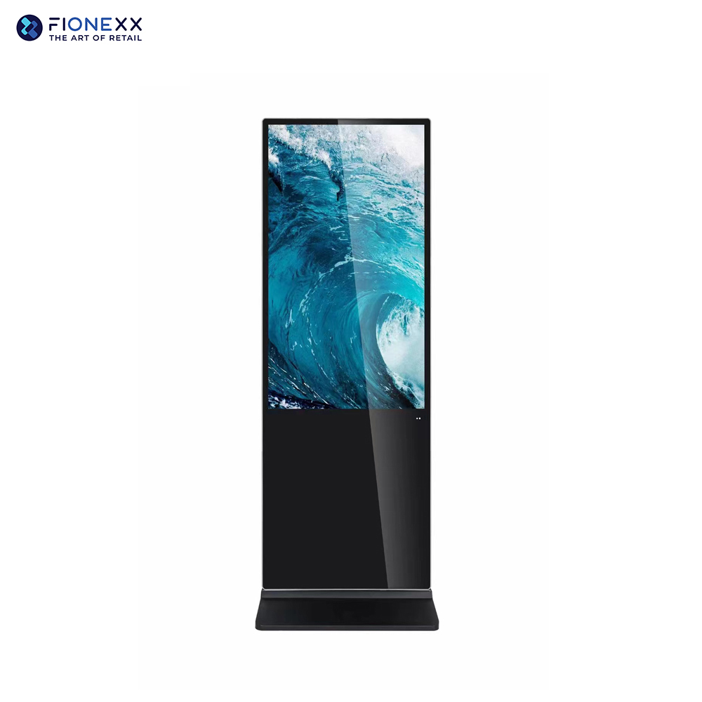 Floor Standing Vertical Interactive Digital Signage Totem LCD TV Touch ...