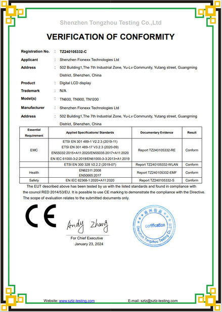 China Shenzhen Fionexx Technologies Ltd quality control