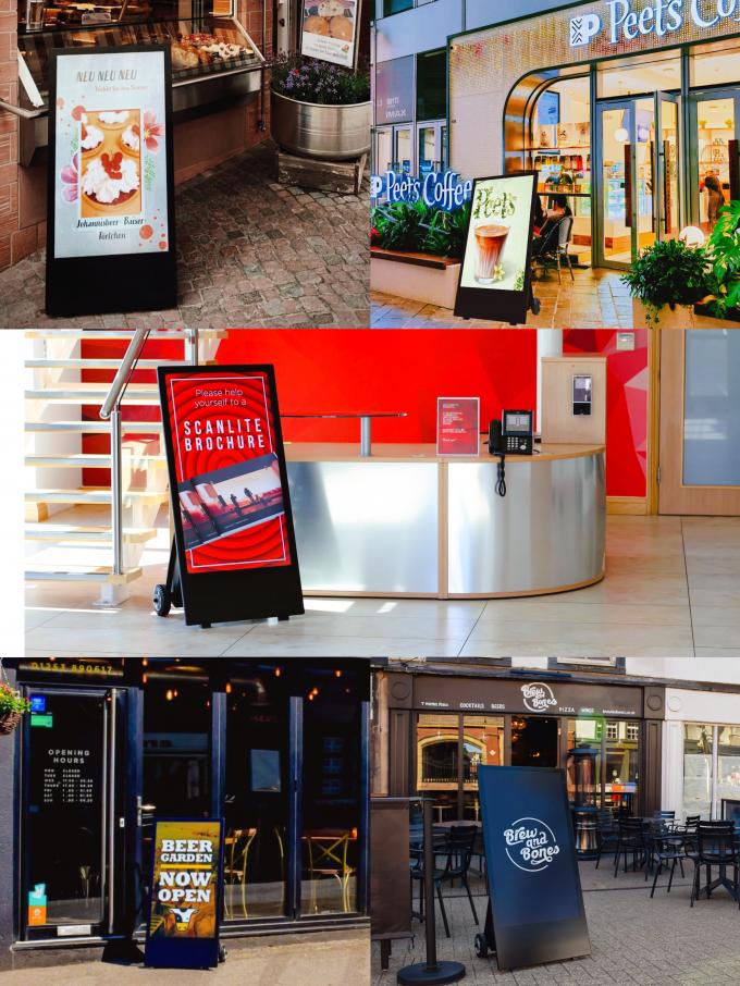 IP65 Outdoor Battery Powered Digital Sign Battery Operated Digital ...