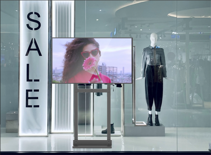 75inch Ultra High Brightness LCD Window Displays for Maximum Visibility