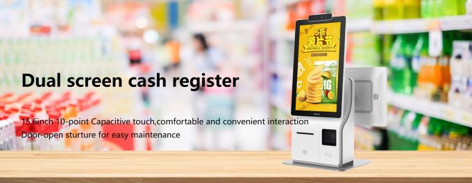 15.6 Inch Double Touch Screen Self-Service Ordering Advertisement ...